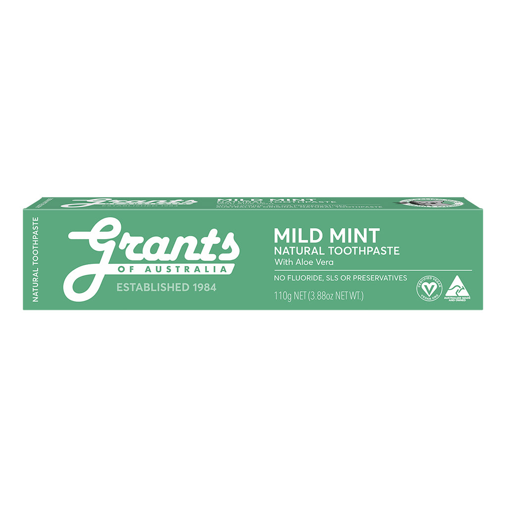 Mild Mint Natural Toothpaste | Grants of Australia