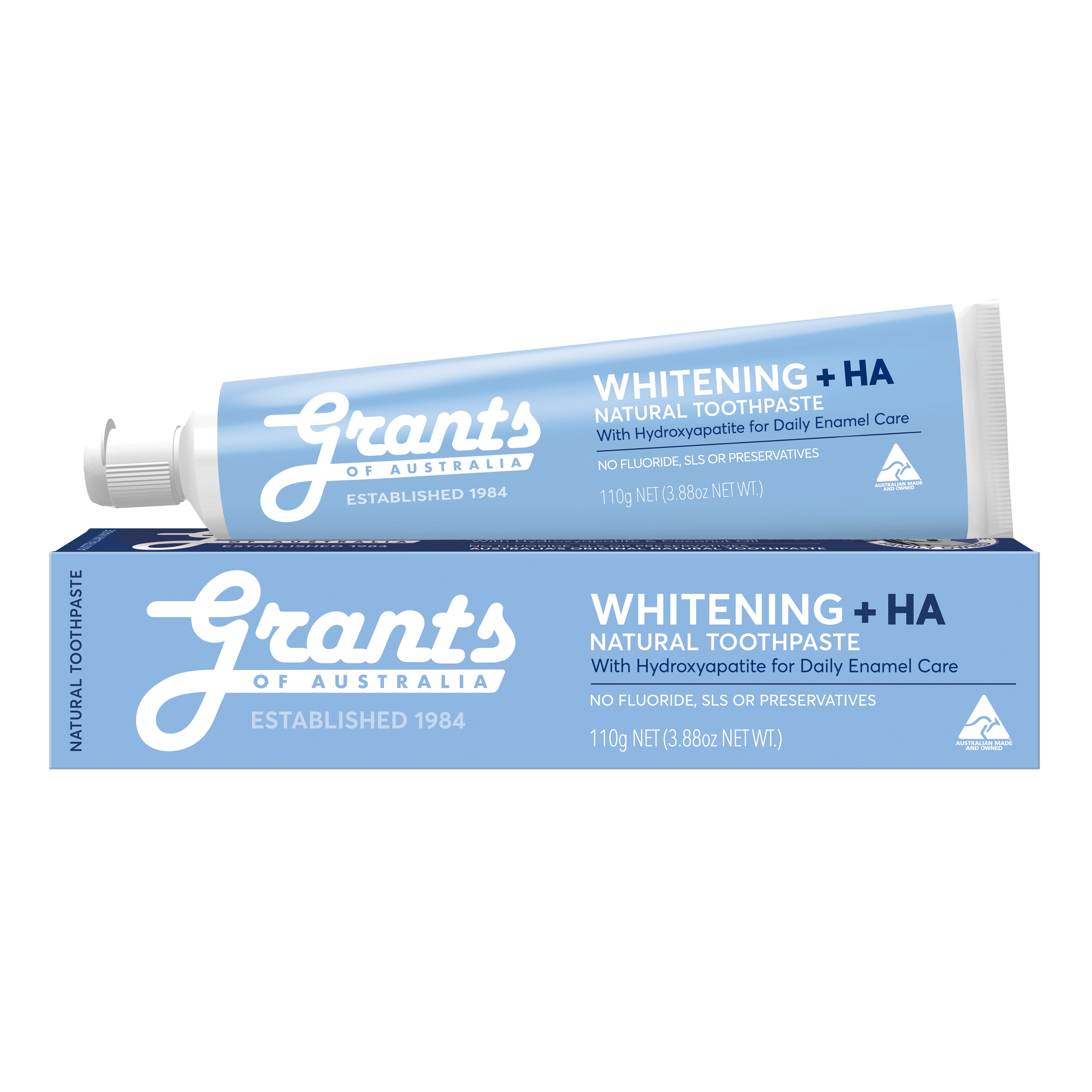 Whitening +HA Natural Toothpaste | Grants of Australia