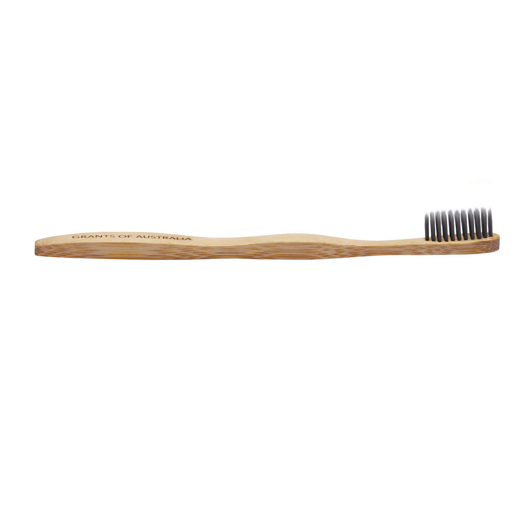 Adult Bamboo Toothbrush - Ultra Soft Charcoal | Grants of Australia