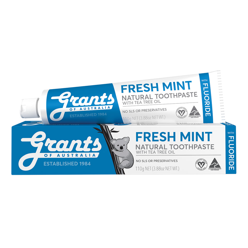 Fresh Mint Fluoride Natural Toothpaste | Grants of Australia